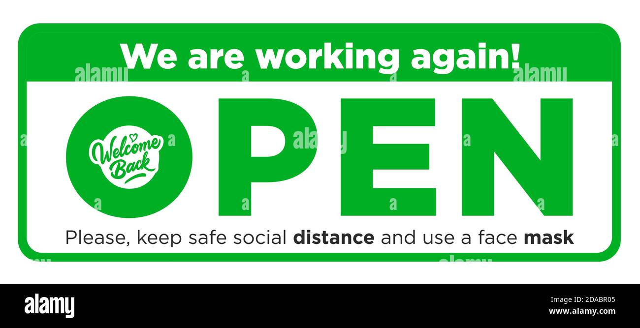 Welcome back after pandemic Stock Vector Images - Alamy