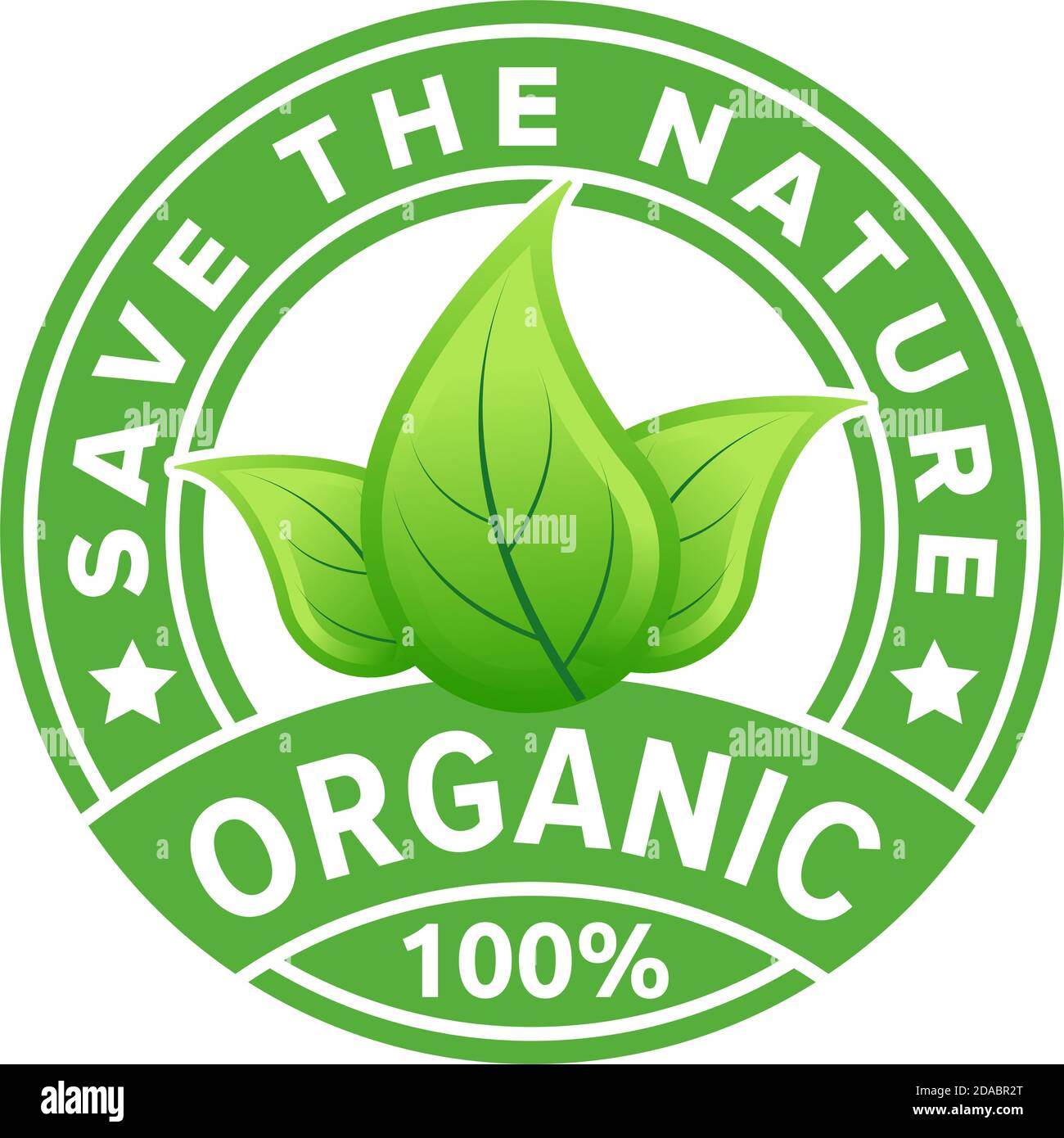 Organic stamp. Green ecologic natural style on stamp. Frame with text ...