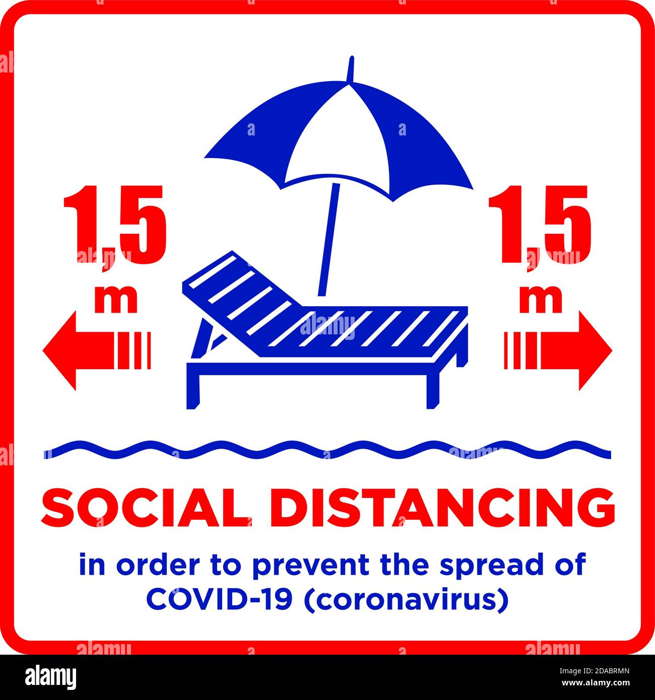 Safe beach holidays by the sea. Social distance of rest places, safe ...