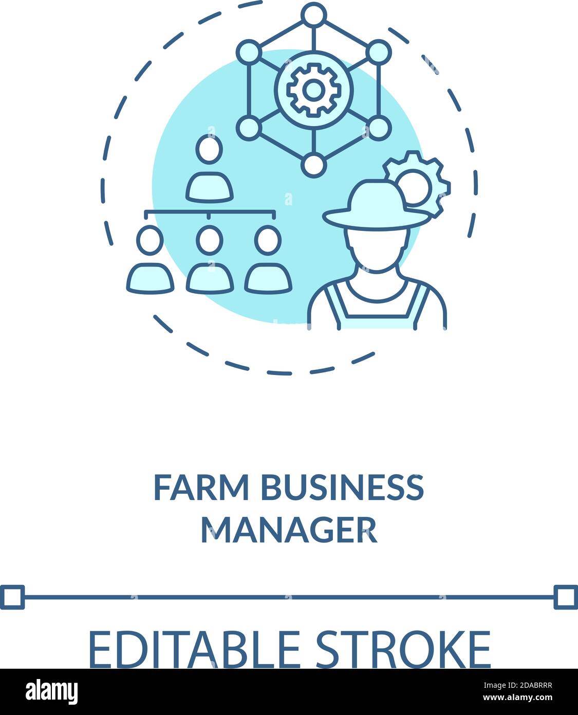 Farm business manager concept icon Stock Vector Image & Art - Alamy