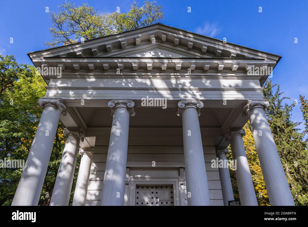 Temple of Sybil also called Diana Temple in Lazienkowski Park also ...