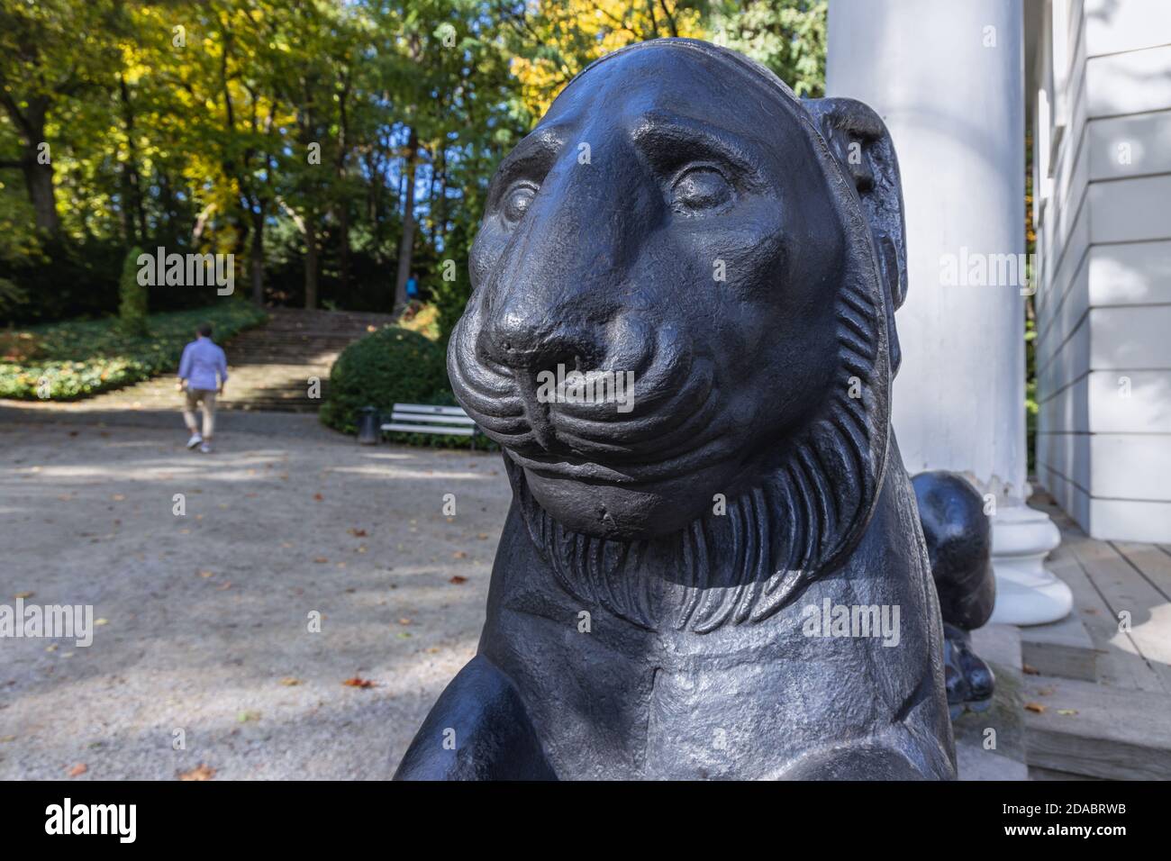 Statue in front of Temple of Sybil also called Diana Temple in ...
