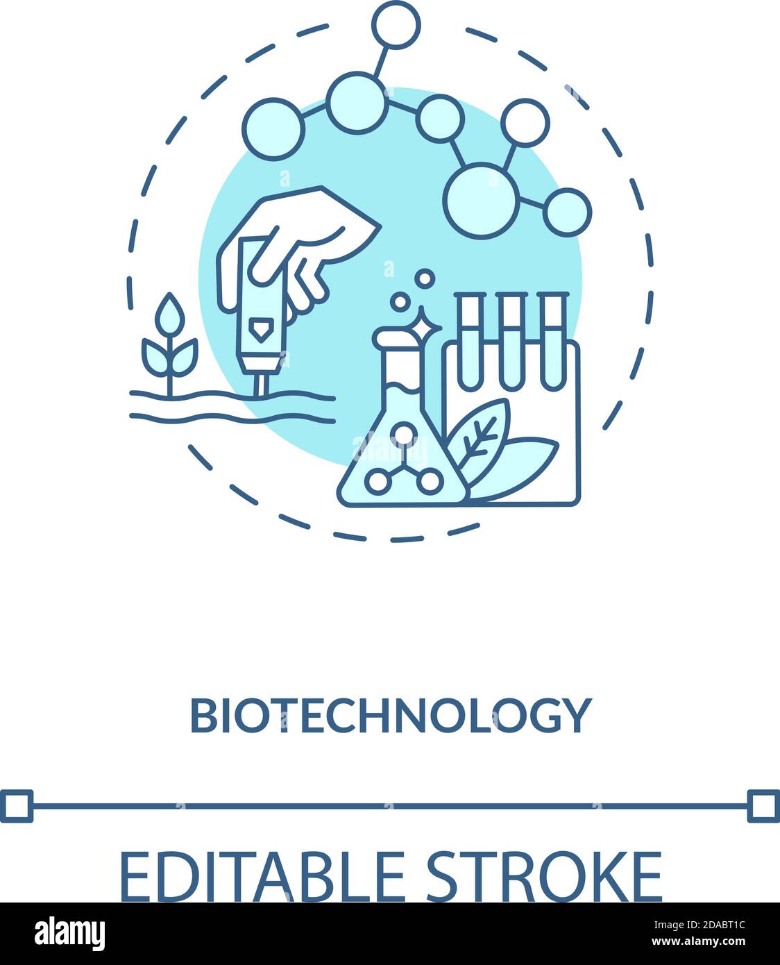 Biotechnology concept icon Stock Vector Image & Art - Alamy