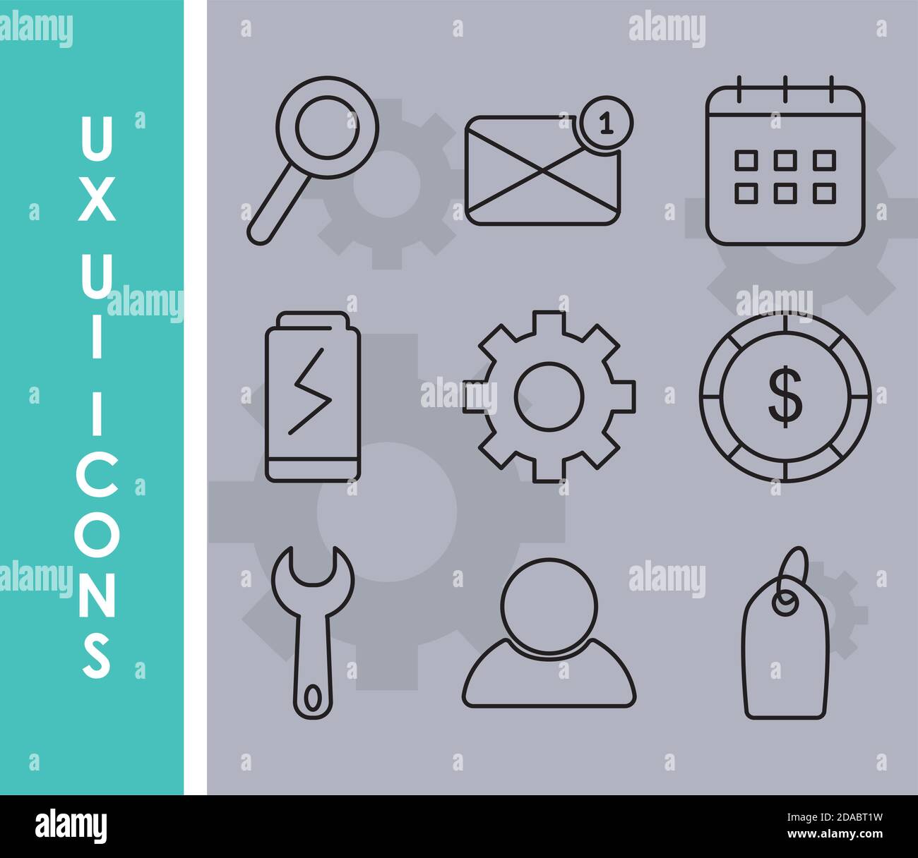 Coin battery Stock Vector Images - Alamy