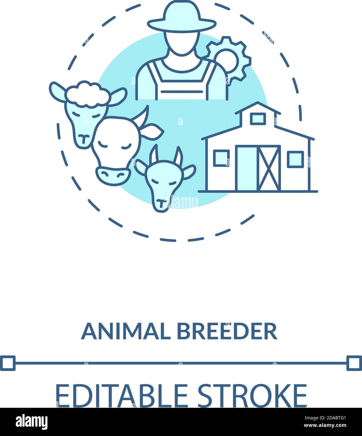 Animal breeder concept icon Stock Vector Image & Art - Alamy