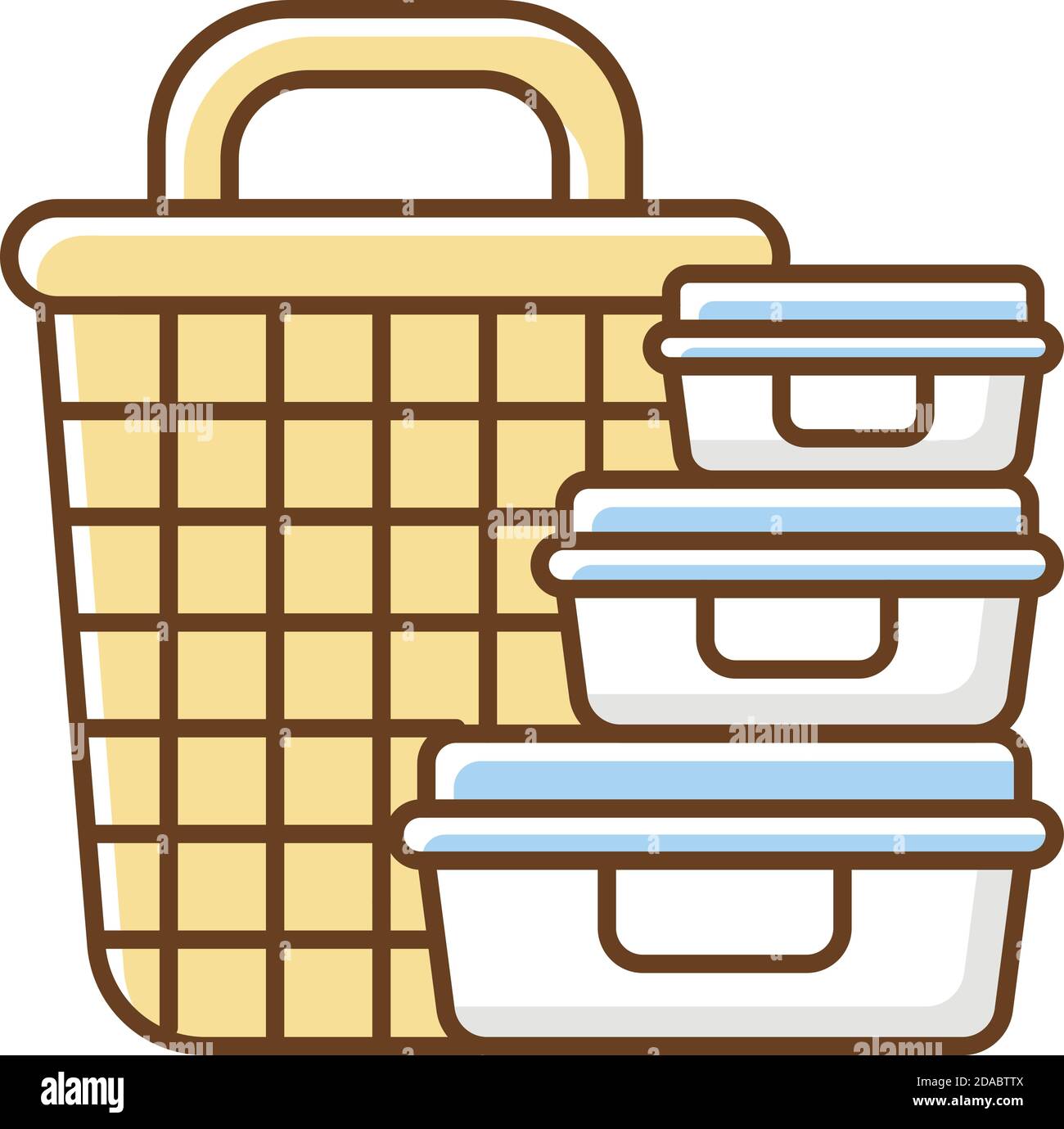 Storage containers RGB color icon Stock Vector Image & Art - Alamy