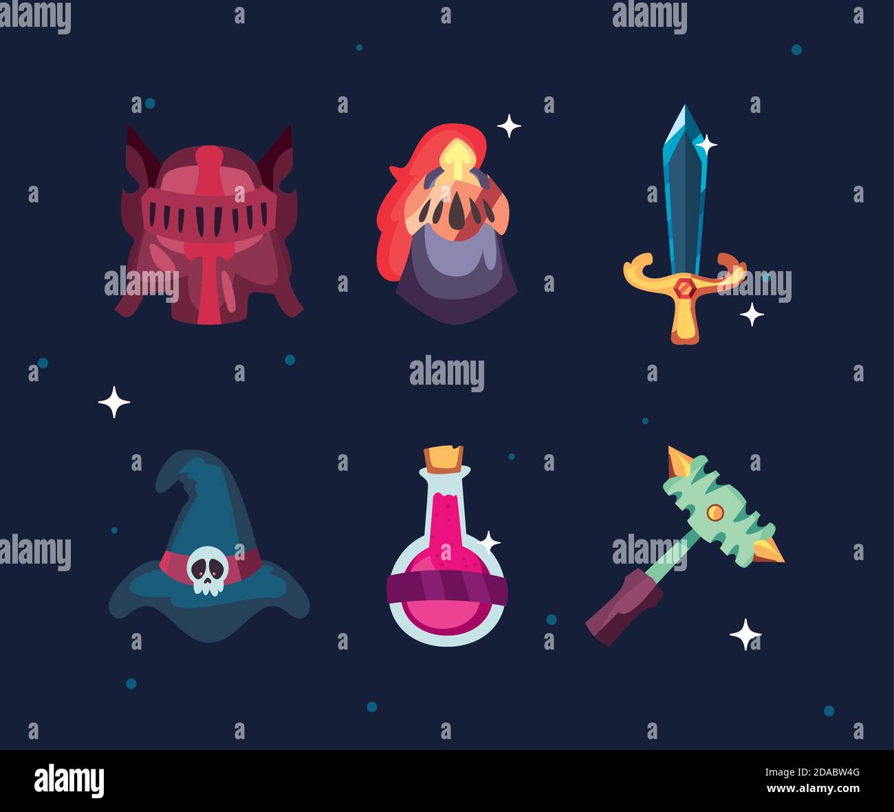 set icons of video game vector illustration design Stock Vector Image ...