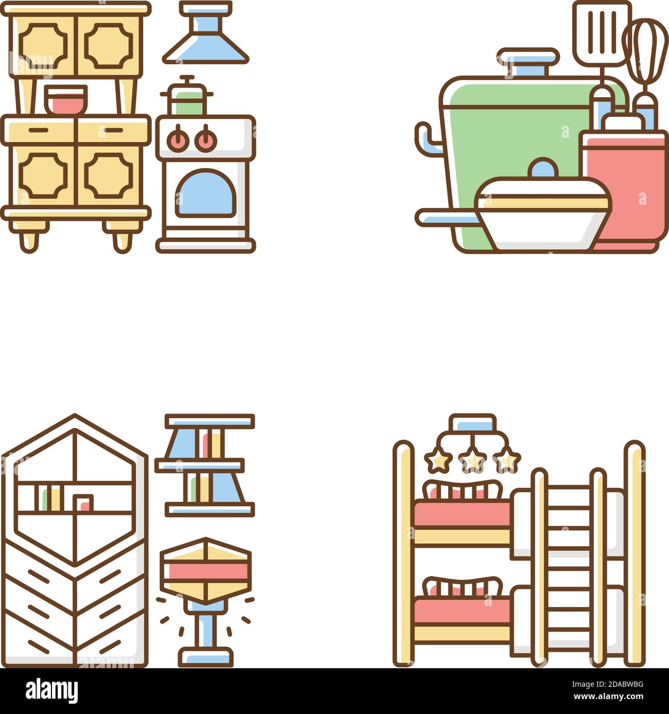 Homeware items Stock Vector Images - Alamy