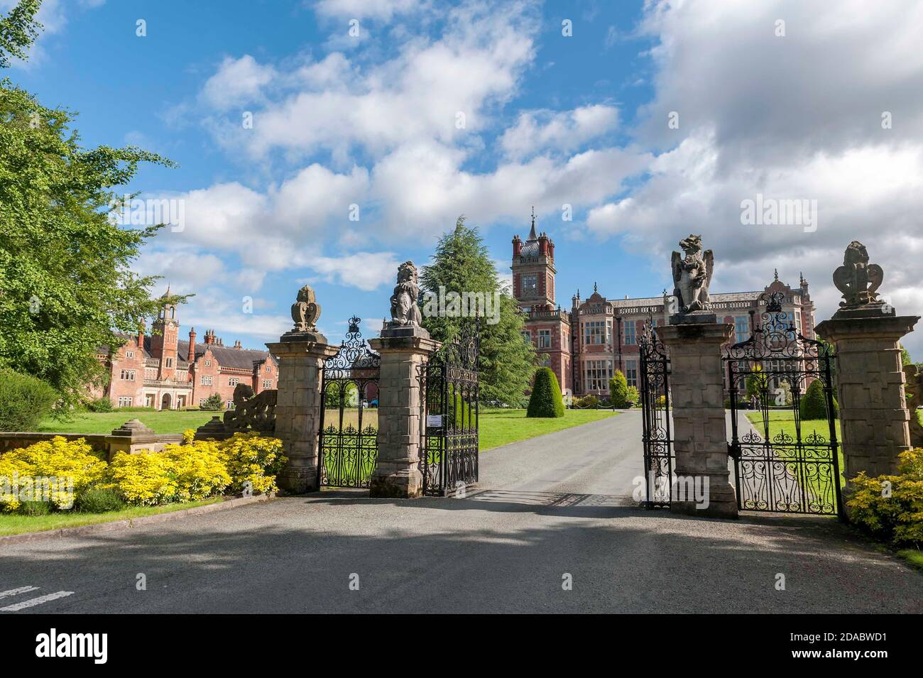 Crewe Hall is a Jacobean mansion located near Crewe Green, east of ...
