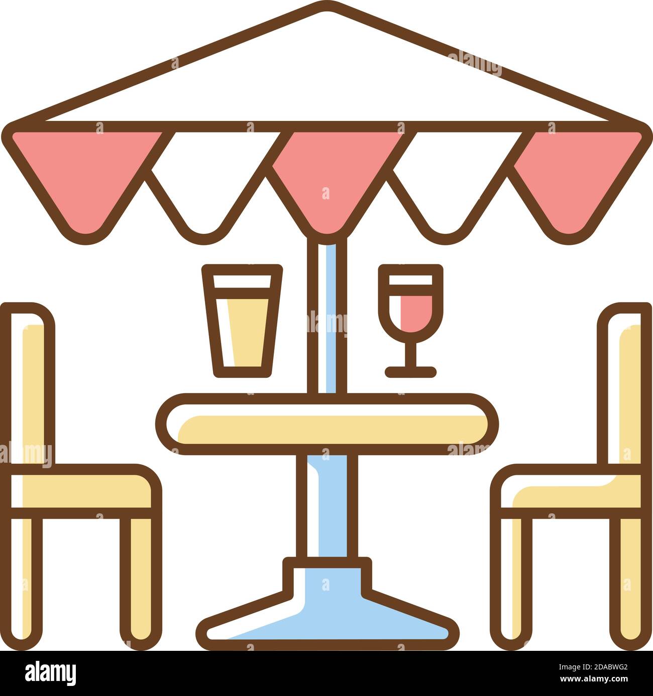 Shaded patio Stock Vector Images - Alamy