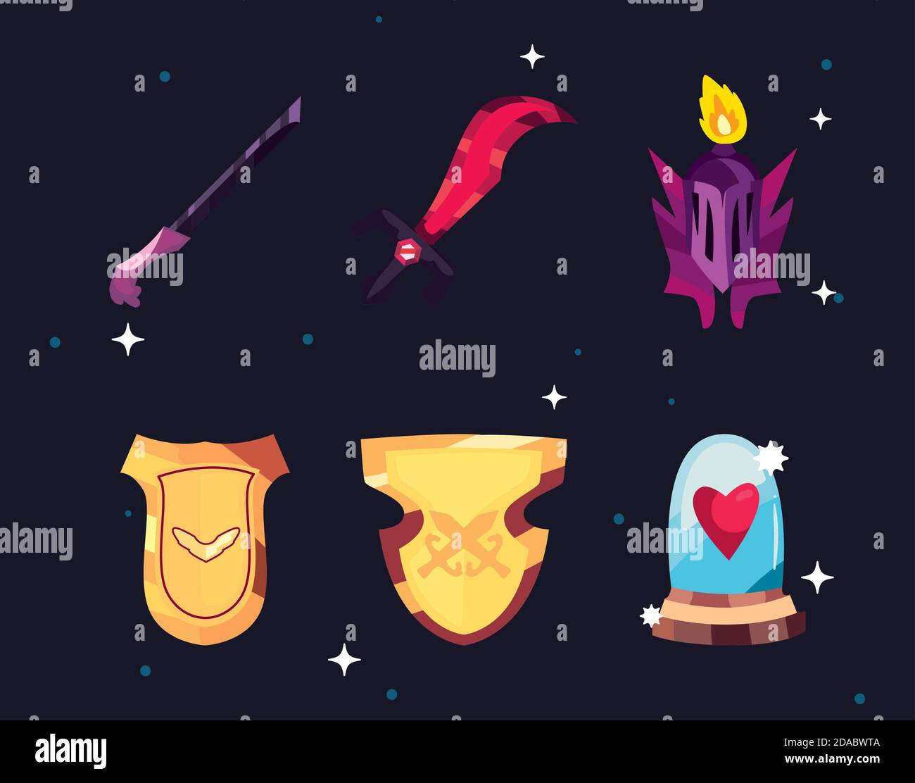 collection of video game icons vector illustration design Stock Vector ...