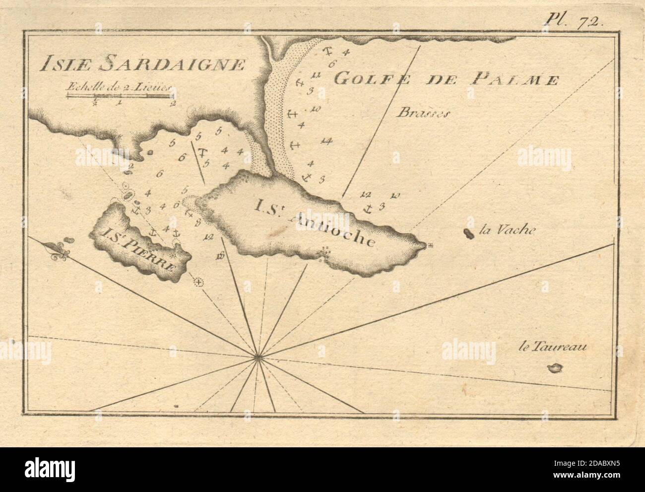 Sant'Antioco & San Pietro islands. Porto Botte Bay. Sardinia Italy ROUX ...