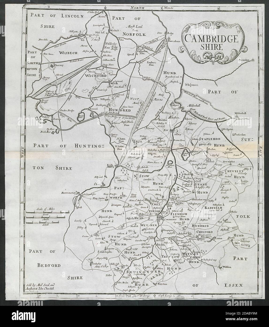 Old map of cambridge hi-res stock photography and images - Alamy