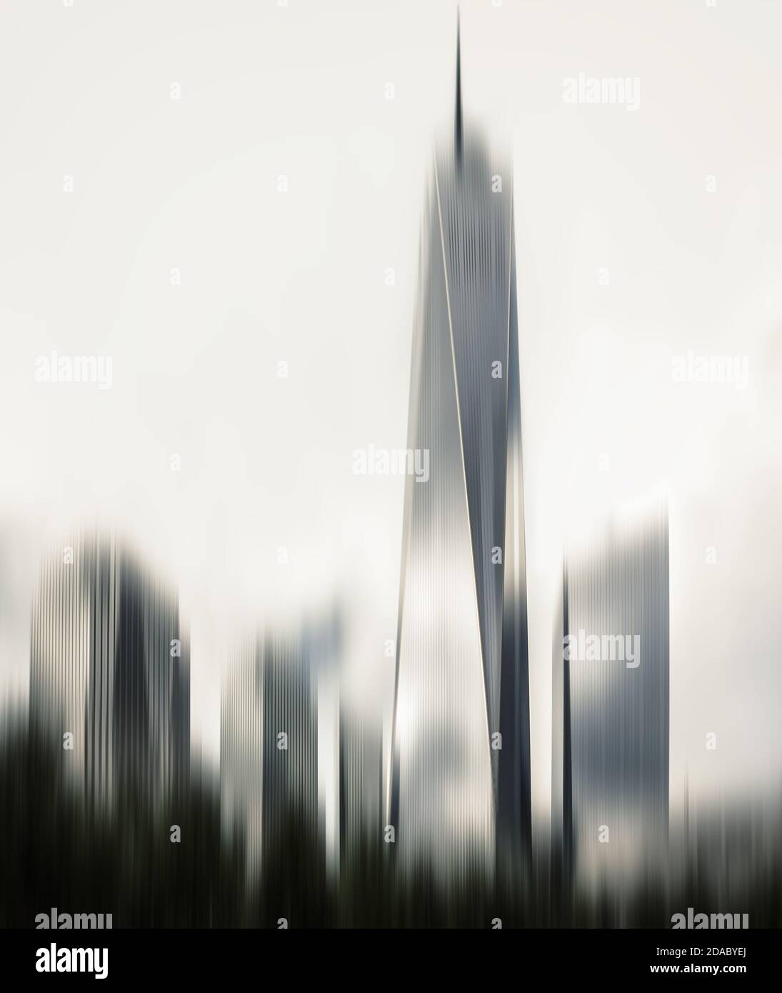 Abstract blurred image of modern Manhattan architecture Stock Photo - Alamy