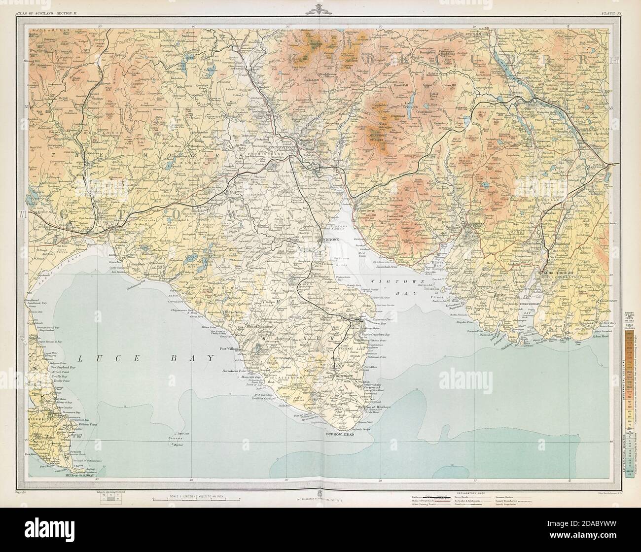 Wigtown map hi-res stock photography and images - Alamy