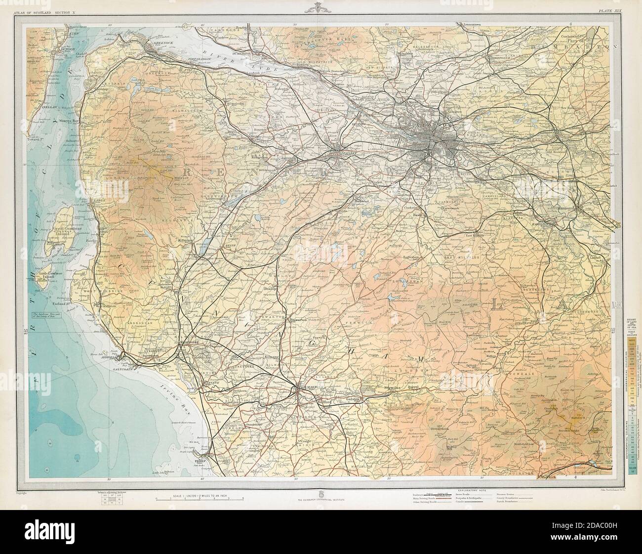 Map of troon hi-res stock photography and images - Alamy