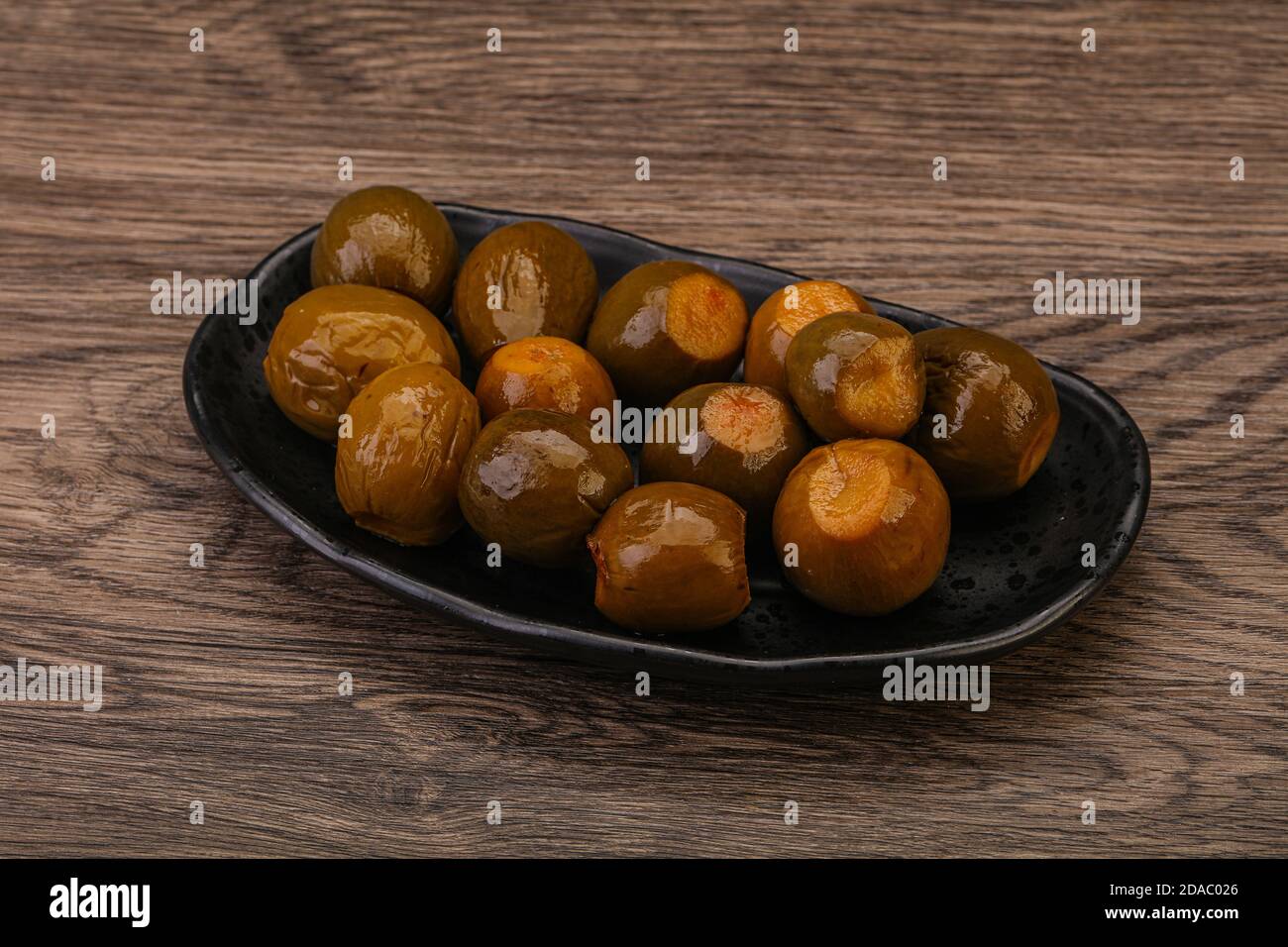 Marinated feijoa fruit in the bowl Stock Photo - Alamy