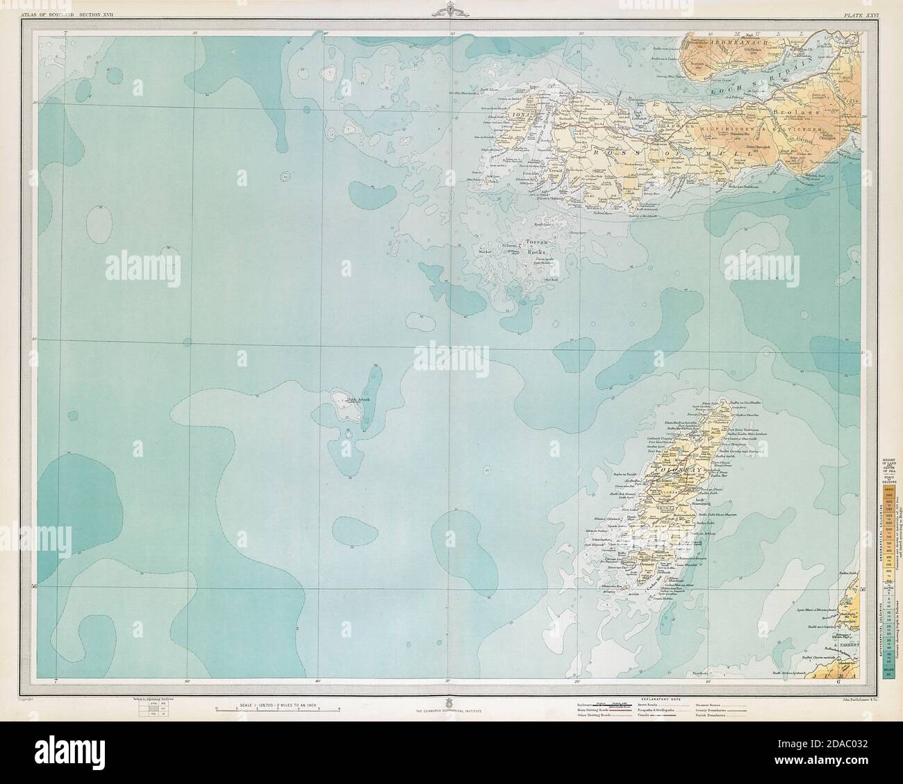 COLONSAY & ROSS OF MULL. Iona Oronsay Loch Scridain Ardmeanach. LARGE ...