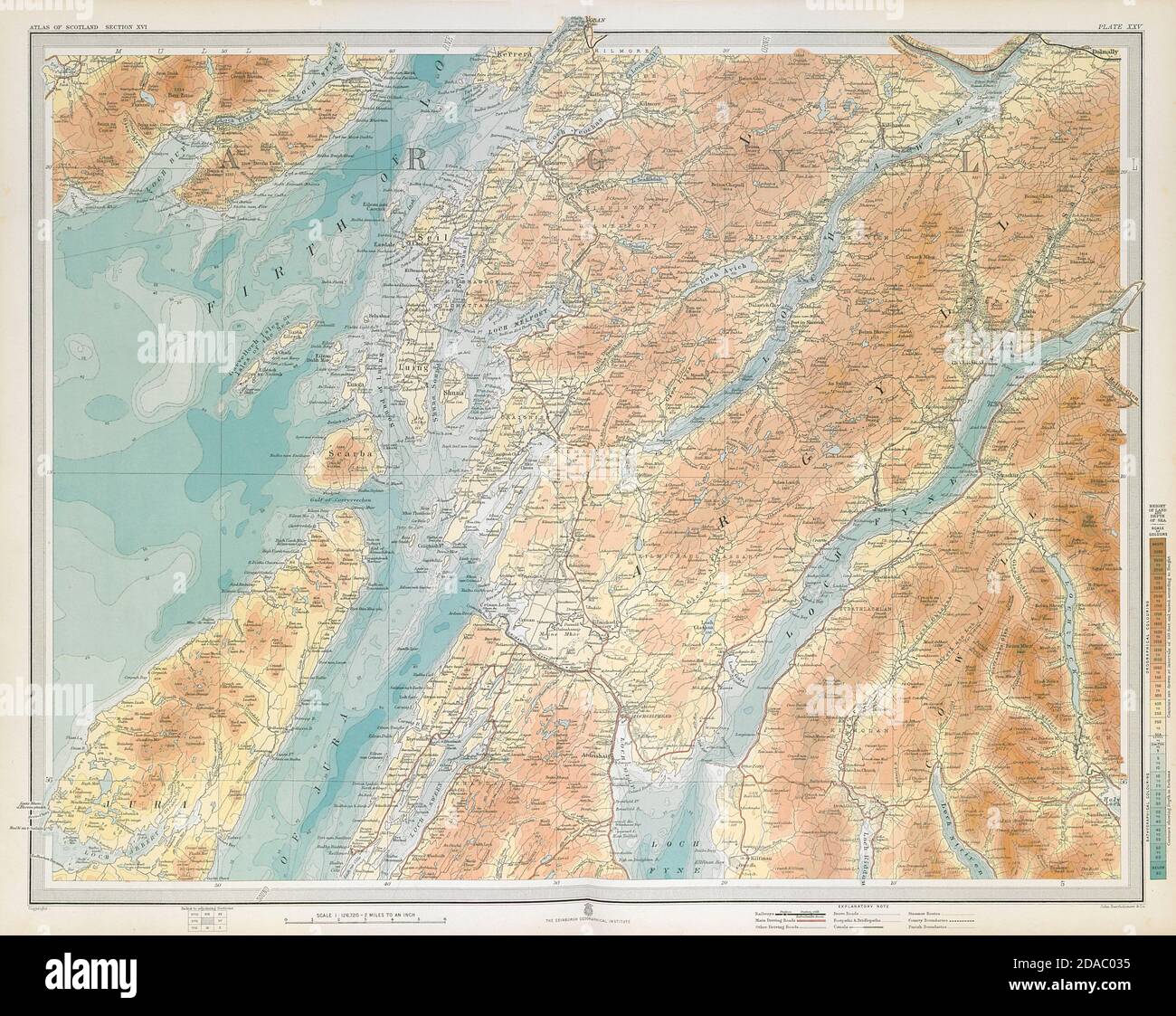 Firth of lorne map hi-res stock photography and images - Alamy