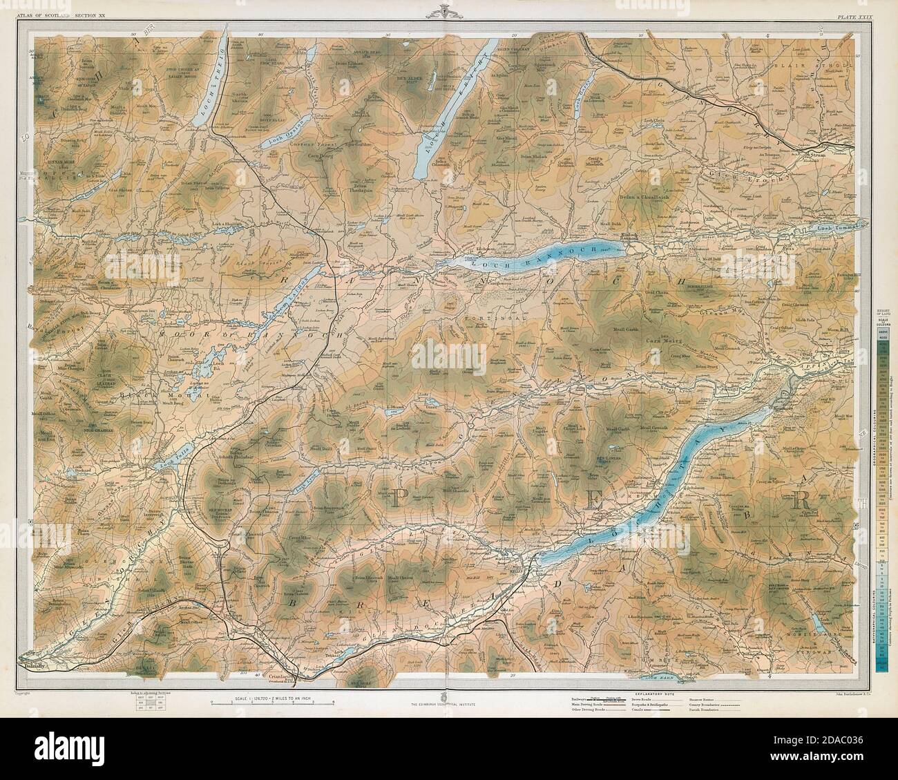 Map of dalmally hi-res stock photography and images - Alamy