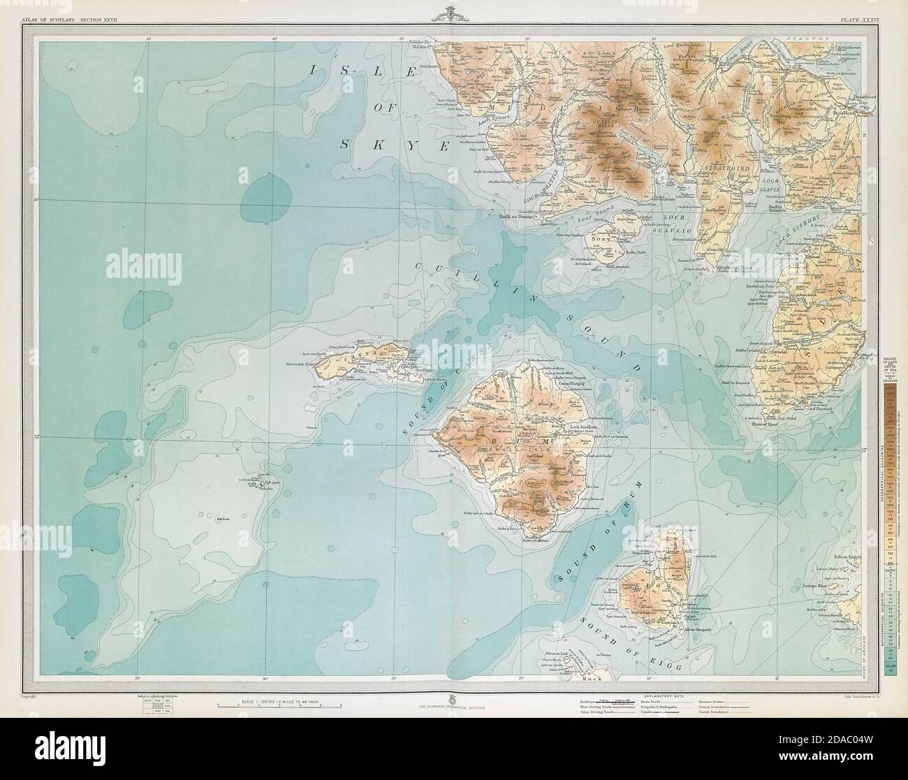 Map of eigg hi-res stock photography and images - Alamy