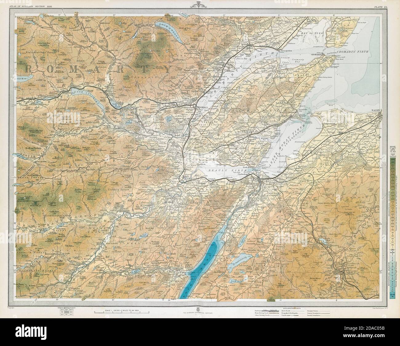 Map of moray firth hi-res stock photography and images - Alamy