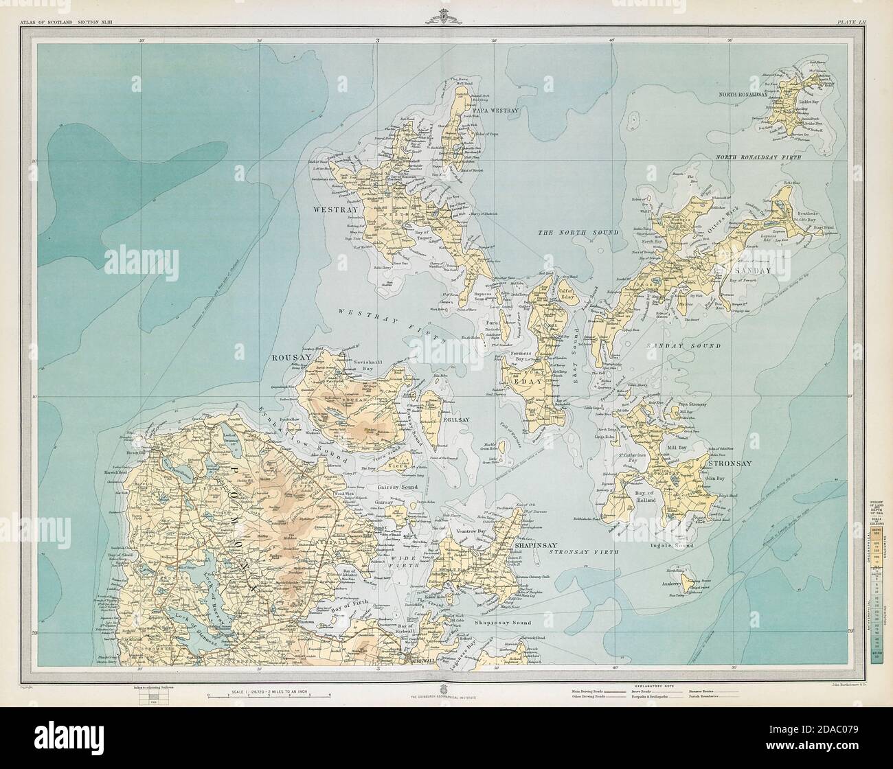Map of the orkney islands hi-res stock photography and images - Alamy