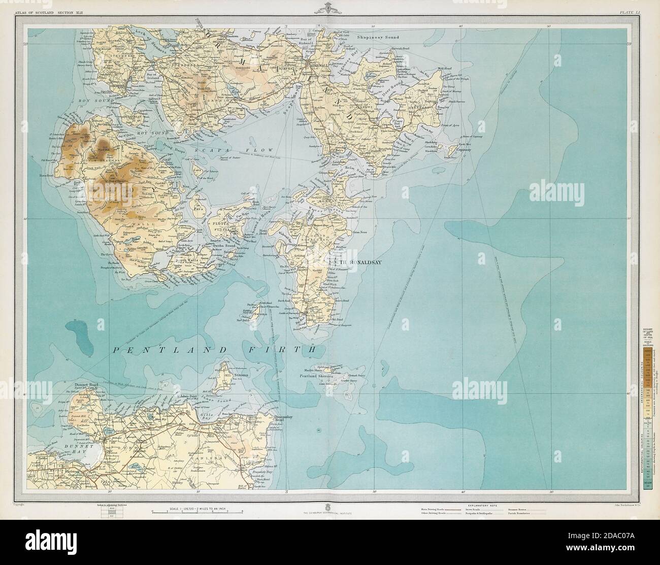 Map of the orkney islands hi-res stock photography and images - Alamy