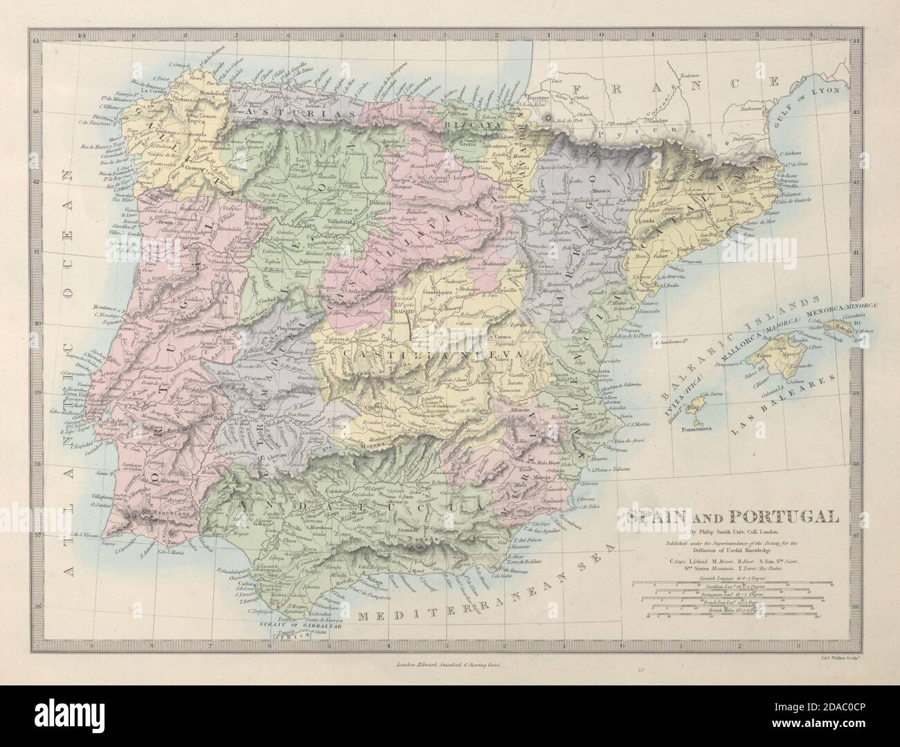 Map of iberia hi-res stock photography and images - Alamy