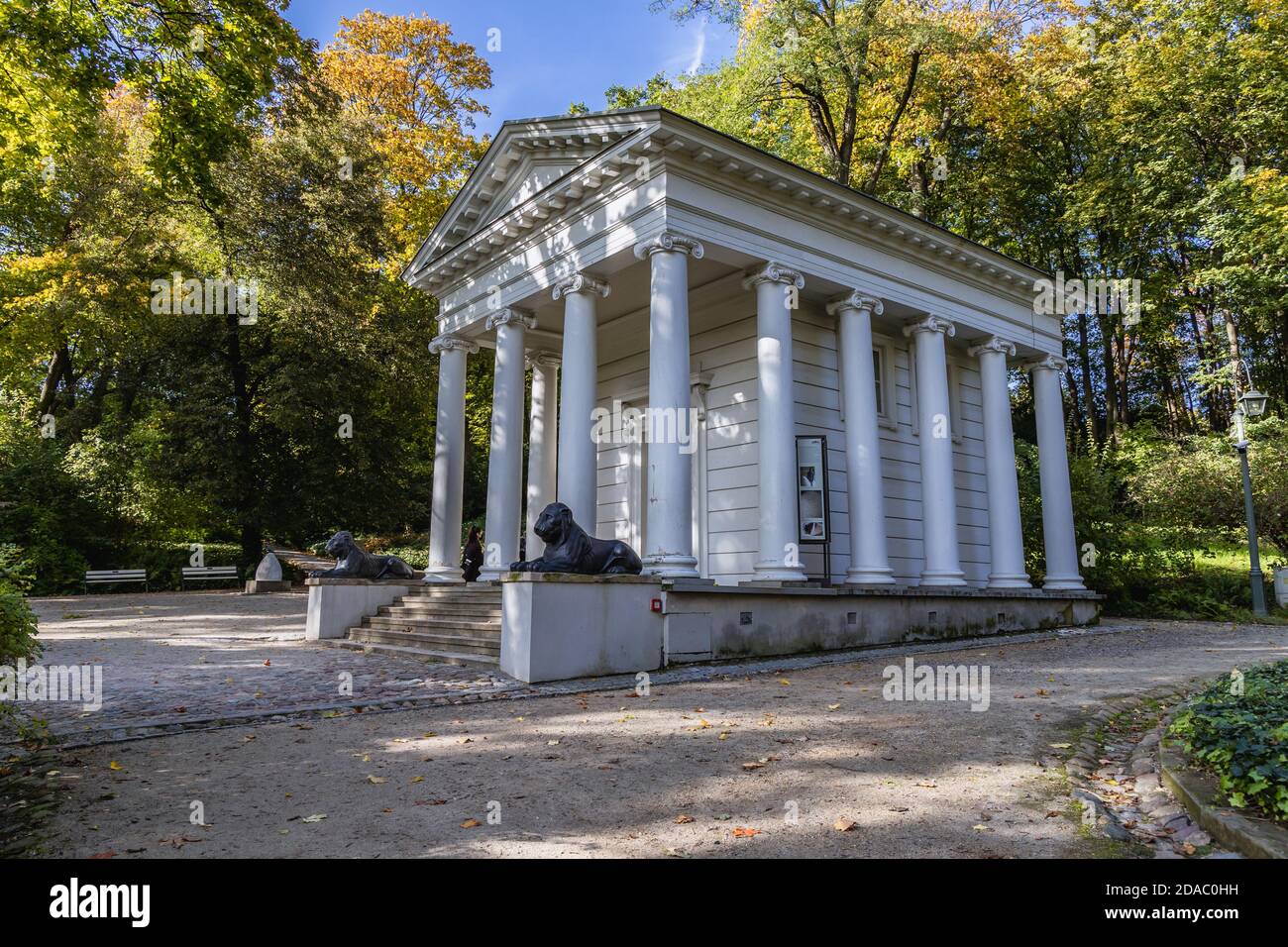 Temple of Sybil also called Diana Temple in Lazienkowski Park also ...