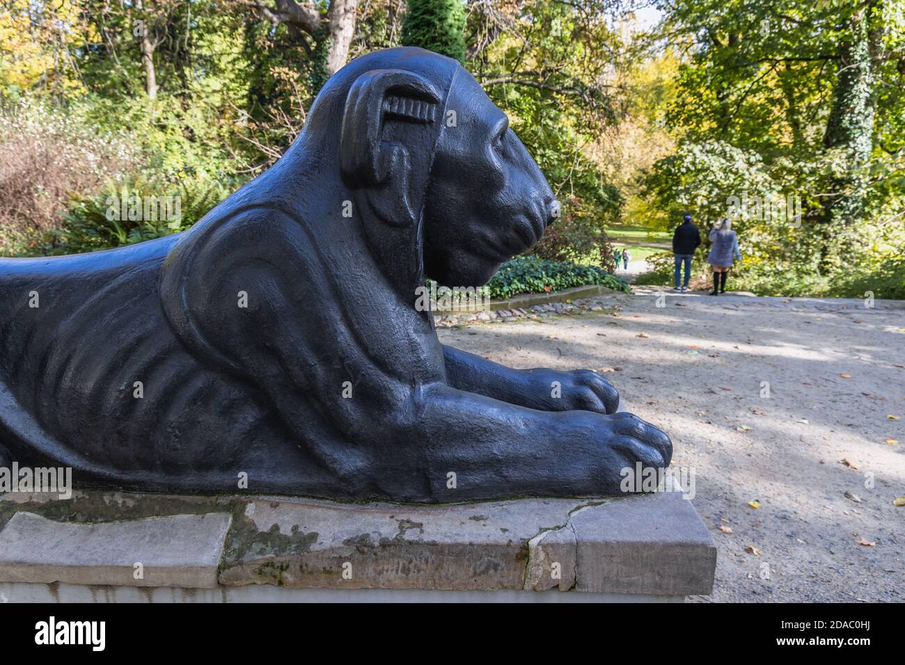 Statue in front of Temple of Sybil also called Diana Temple in ...