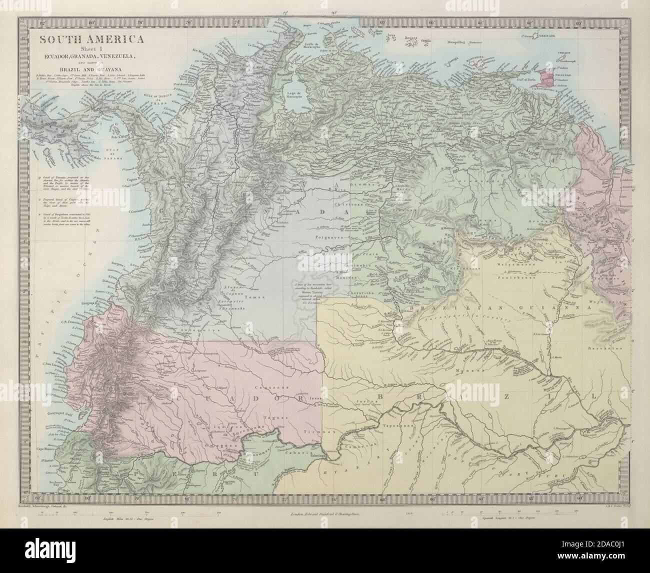 AMAZONIA. Showing "El Dorado?", missions & tribes. Brazil Ecuador. SDUK ...