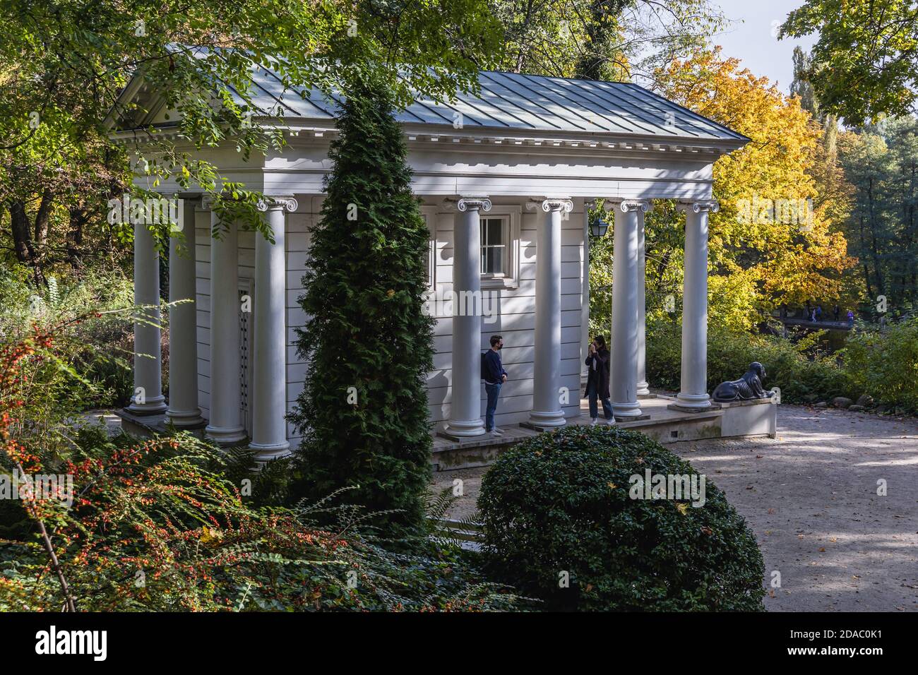 Temple of Sybil also called Diana Temple in Lazienkowski Park also ...