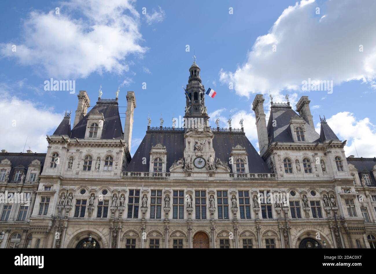 Facade of City Hall in Paris, France Stock Photo - Alamy
