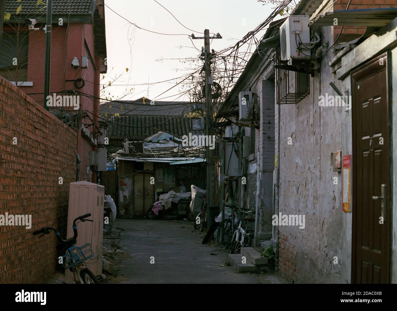 Old back street in Beijing Stock Photo - Alamy