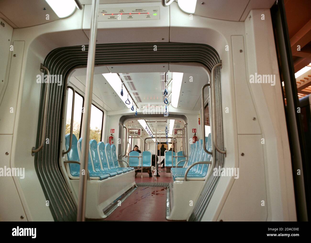 Beijing, China - 9 December 2019: The tram on Beijing Xijiao Line Stock ...