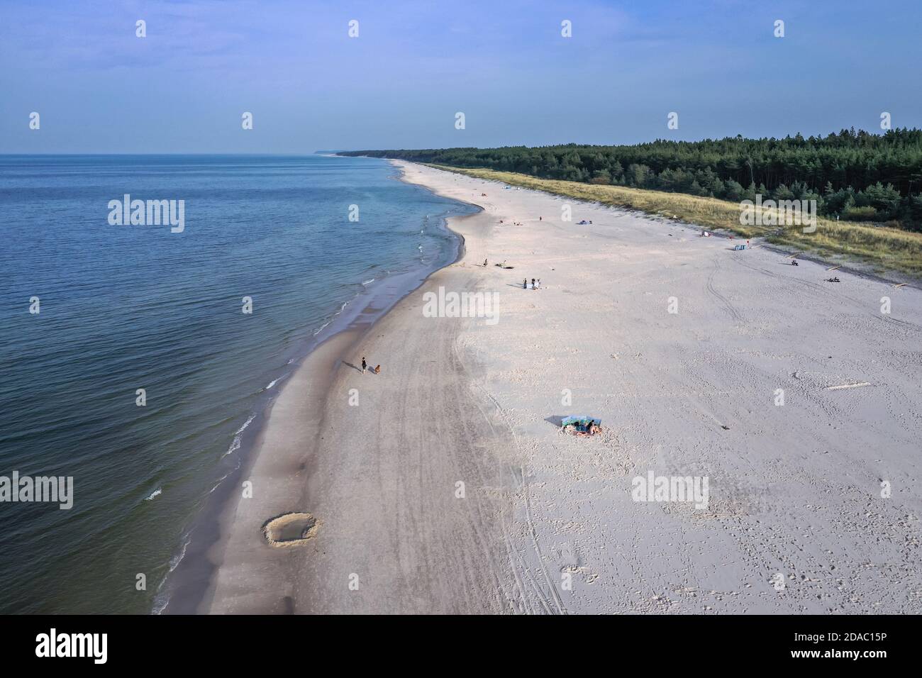 View on the beach in Debki village in administrative district of Gmina ...