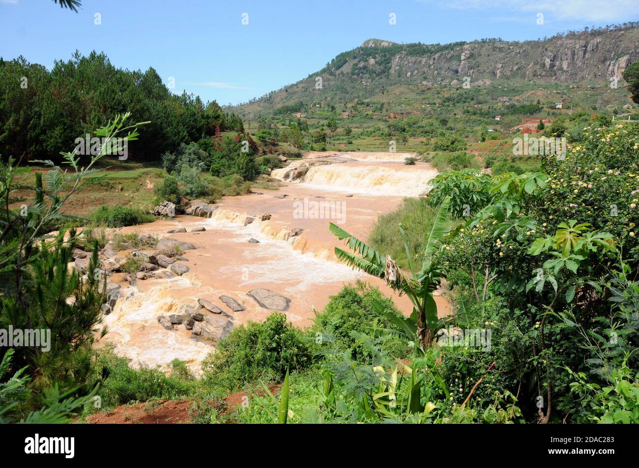 Silty river water in Madagascar Stock Photo - Alamy