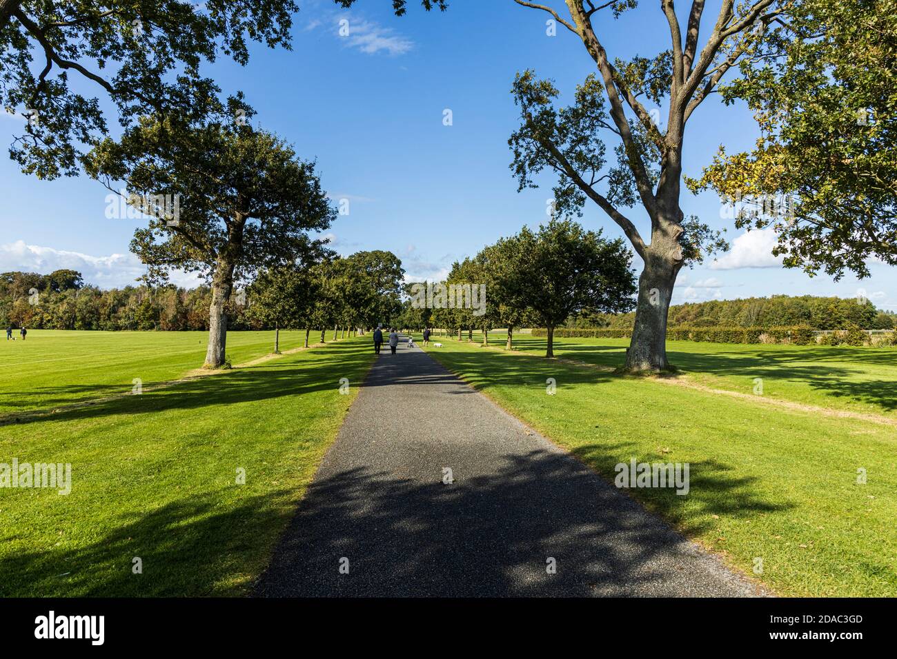 Footpath through Corkagh park in Clondalkin, Dublin, Ireland Stock ...