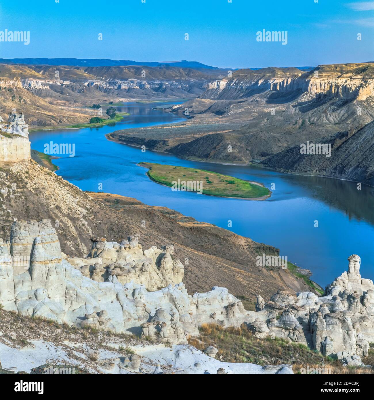white cliffs section of the wild and scenic missouri river near ...