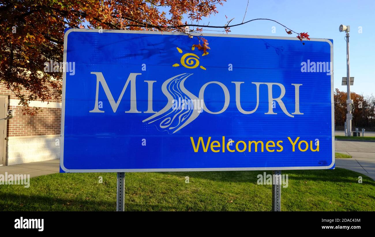 Sign welcome to missouri hi-res stock photography and images - Alamy