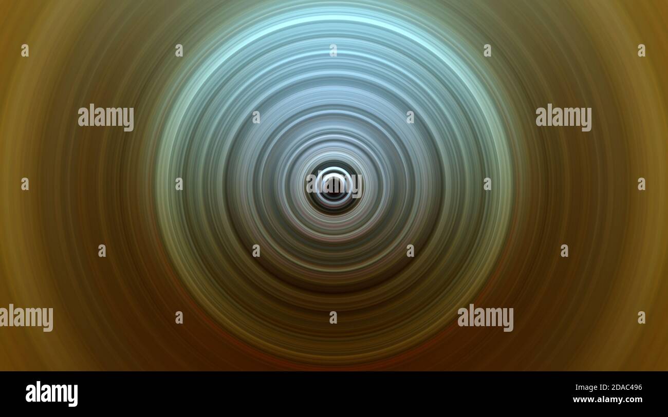 Abstract round golden background. Circles from the center point. Image ...