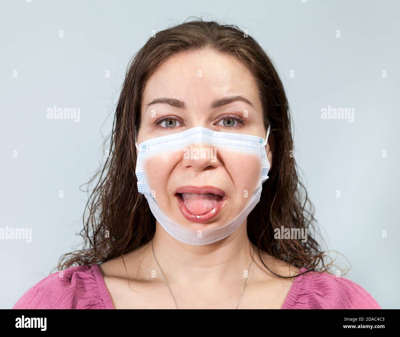 Disgust face tongue hi-res stock photography and images - Alamy