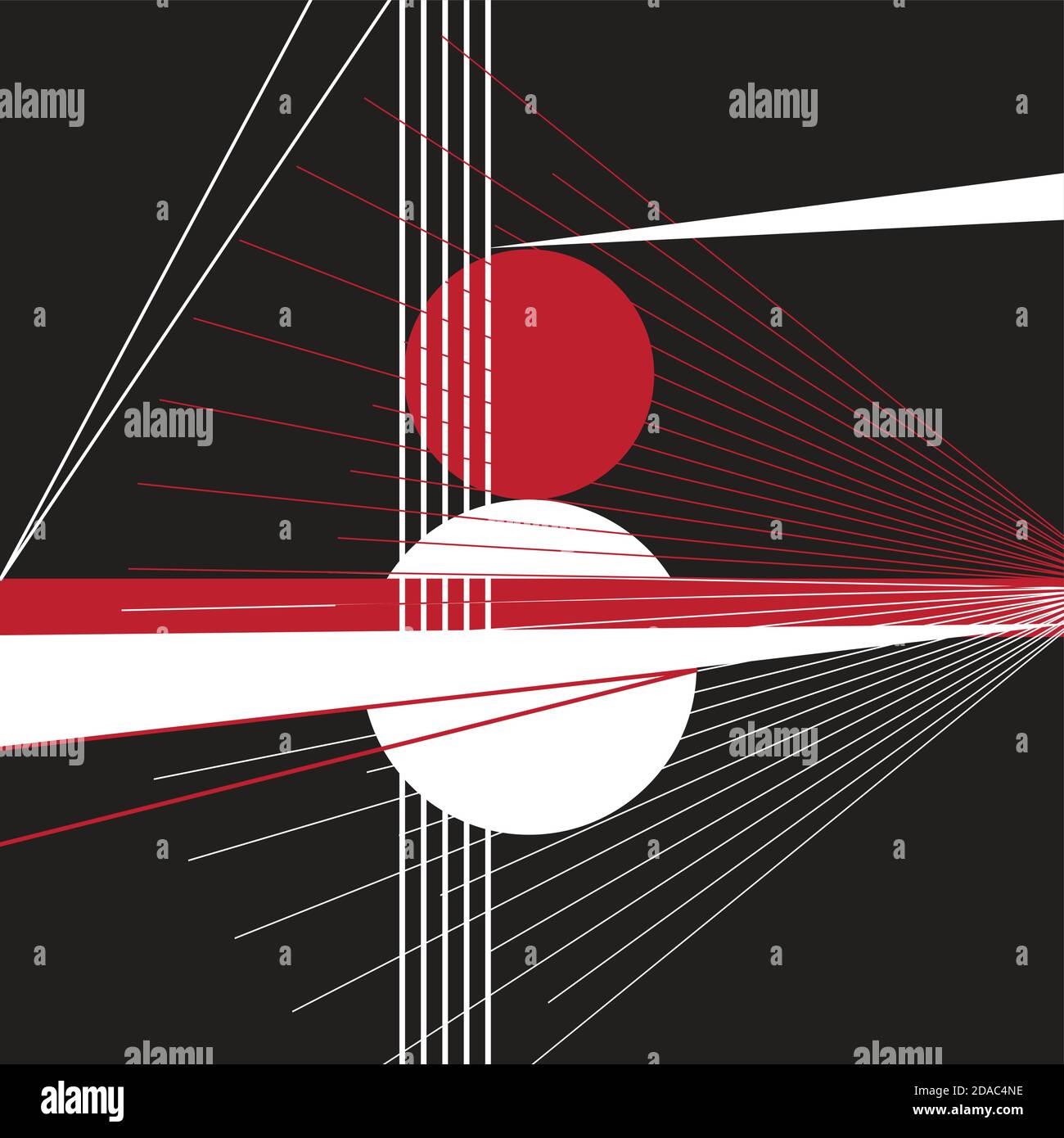 Abstract bright background with geometric objects Stock Vector Image ...