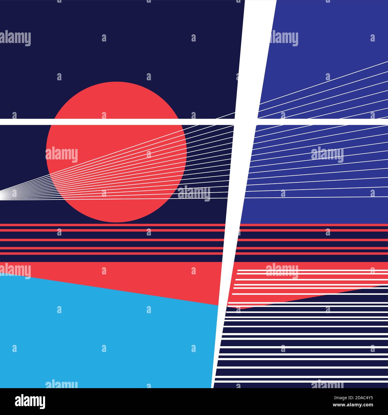 Abstract bright background with geometric objects Stock Vector Image ...