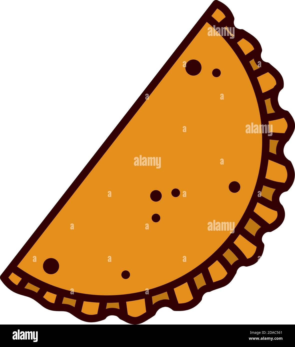 patty icon over white background, line and fill style, vector ...