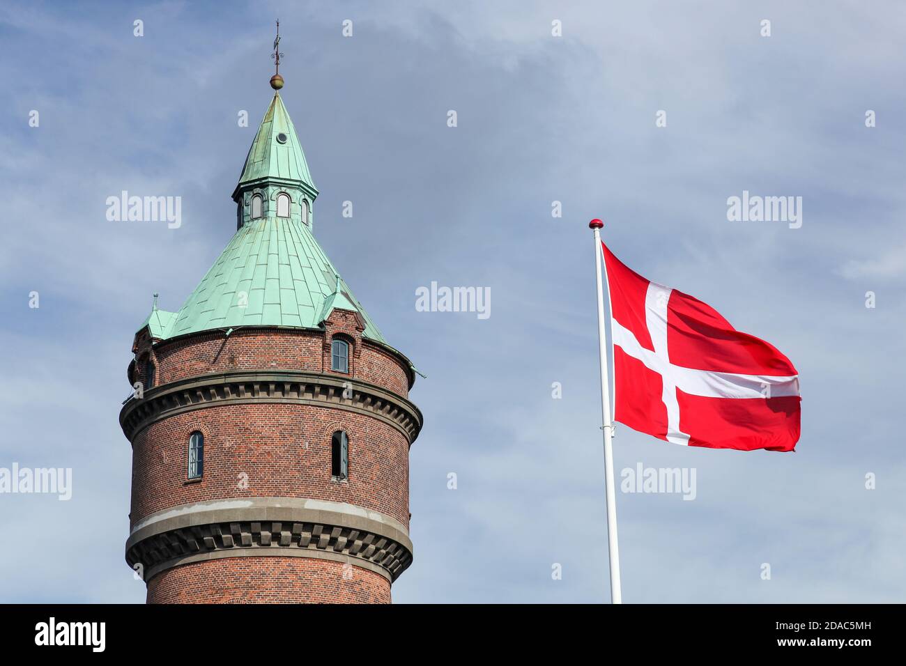 Water tower in Aarhus, Denmark Stock Photo - Alamy