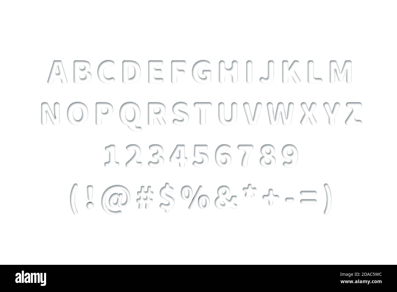 Typographic art cut out Cut Out Stock Images & Pictures - Alamy