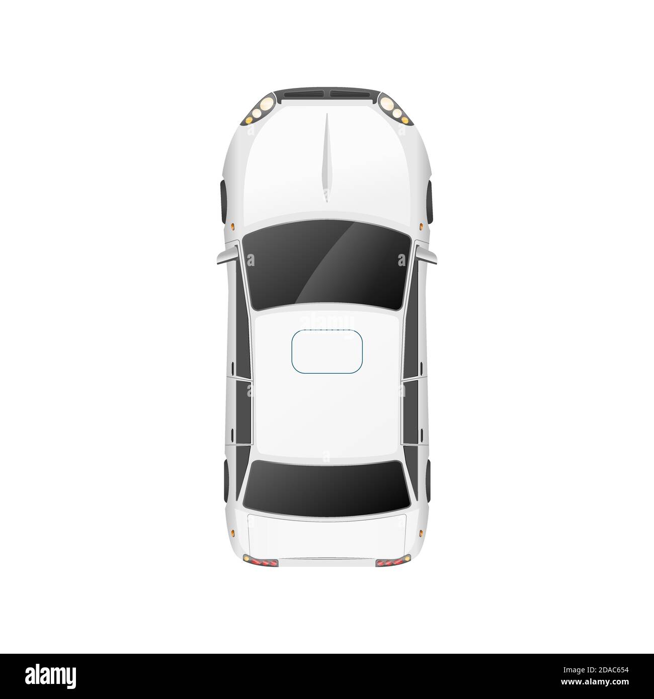 Silver car rear view Stock Vector Images - Alamy