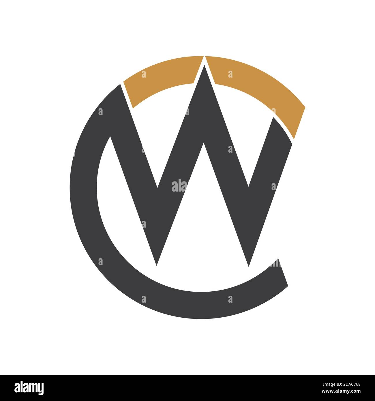 Initial letter cw logo or wc logo vector design template Stock Vector ...